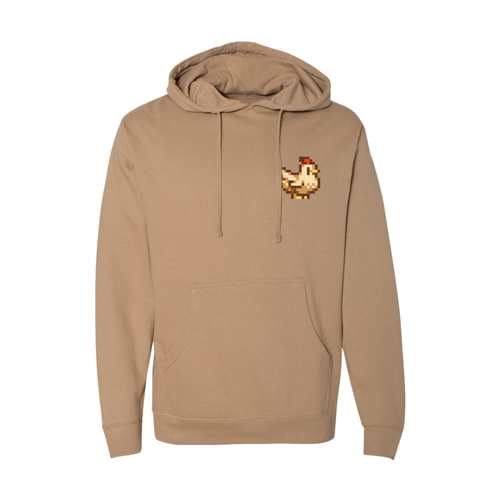Stardew Valley 8-Bit Chicken Sandstone Hoodie – Stardew Valley Concert